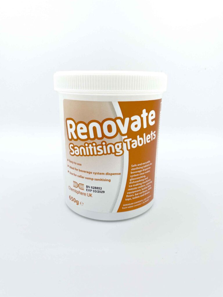 Chemisphere UK - RENOVATE SANITISING TABLETS